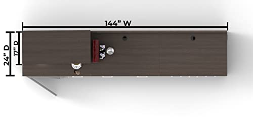 Breaktime Coffee Break Lunch Room Furniture Buffet Model 3257 4 Piece Group Color Espresso - Factory Assembled (NOT RTA) Furniture Items ONLY.
