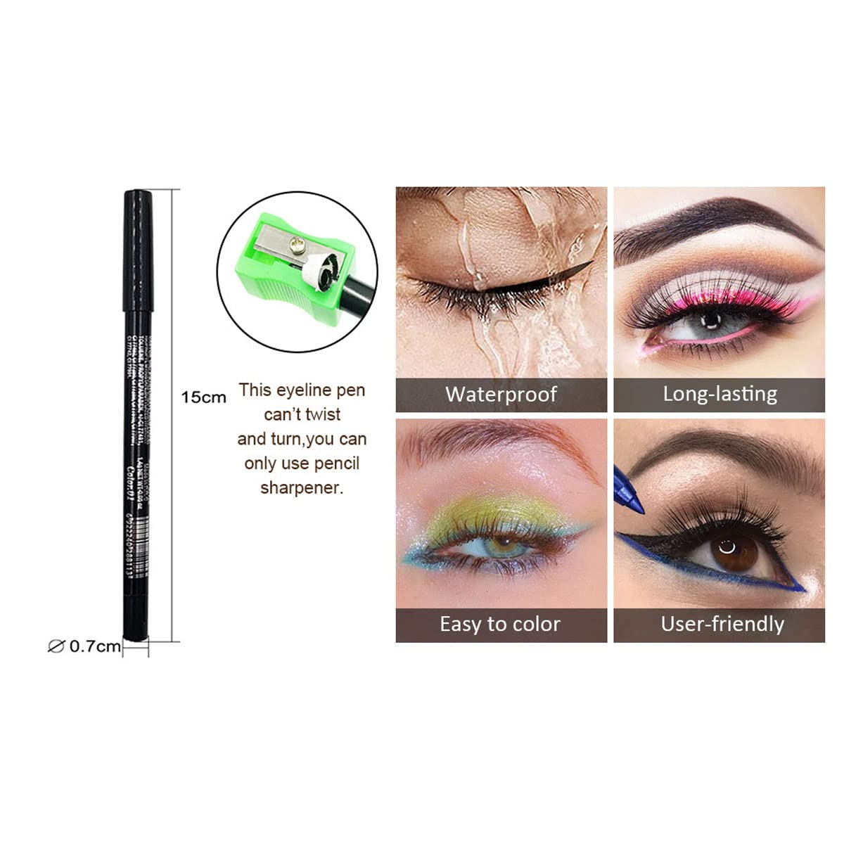 3PCS 4D Silk Fiber Lash Mascara,2 in 1 Mascara Thrive Liquid For Natural Lengthening And Thickening Effect,no clumping Superstrong Waterproof Mascara for Long-Lasting,Beauty Charming Eye Make up