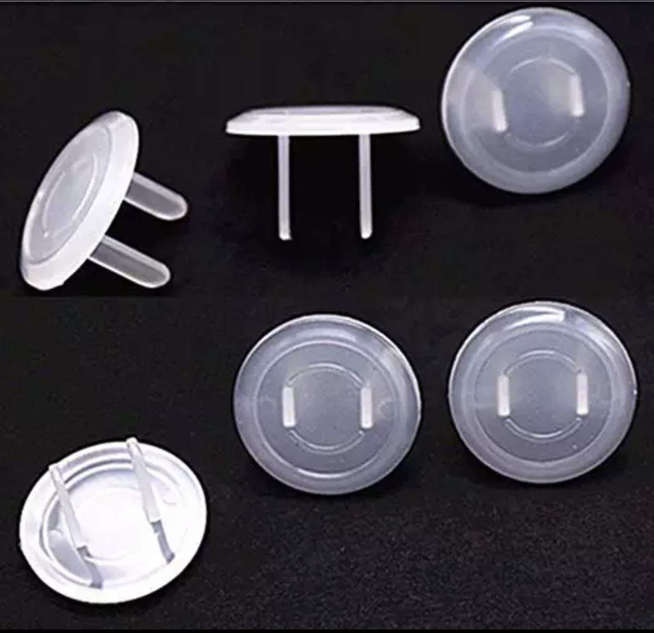 JOM Child Proof Clear Power Outlet Plug Covers (32 Pack) Value Pack Clear Child Proof Baby Safety Outlet Electrical Protector Safety Caps Durable & Steady