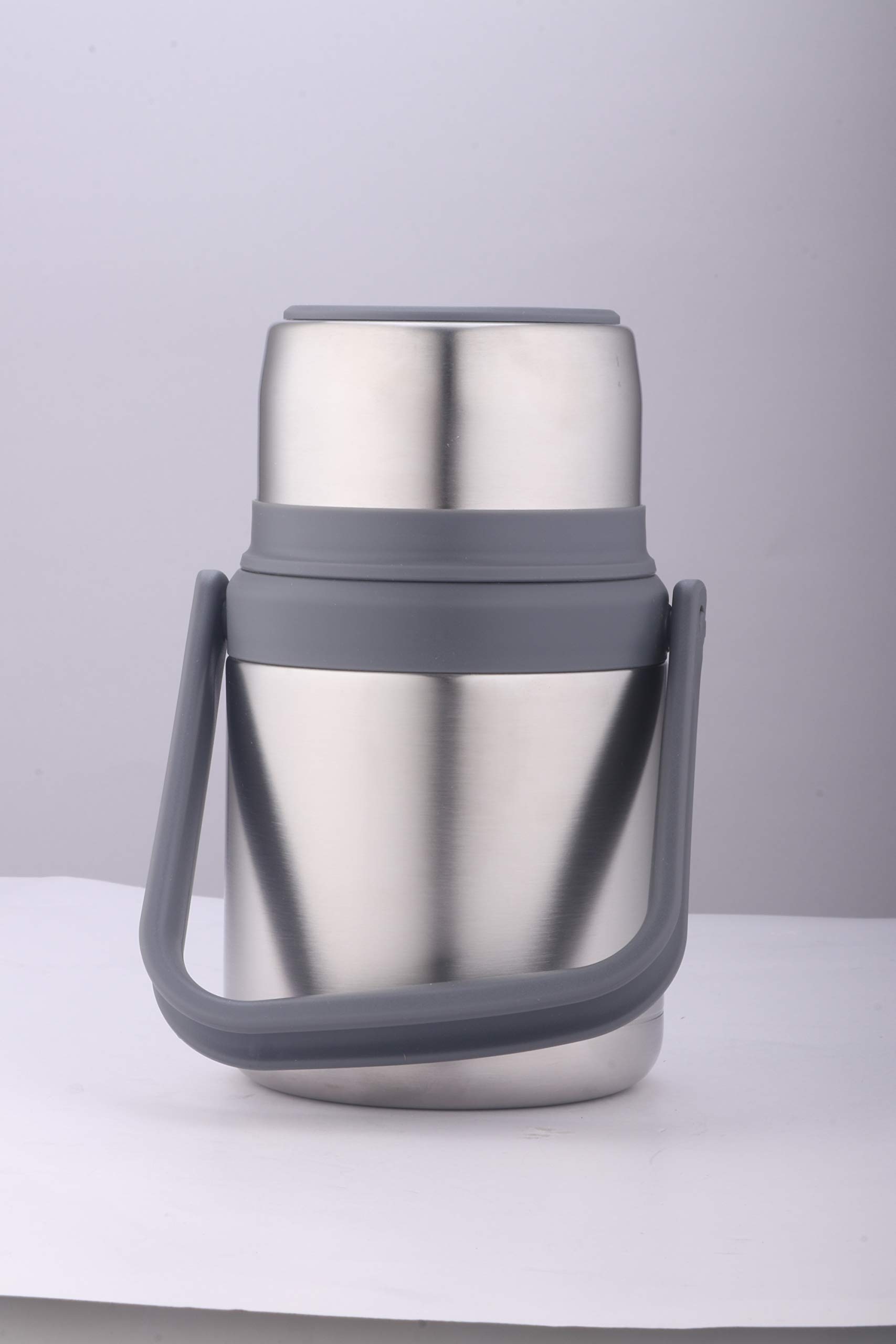34 oz 18/10 Stainless Steel Vacuum Soup Jar, Full Size Stainless Steel Spoon, 34 Ounce Capacity, Vacuum Insulated