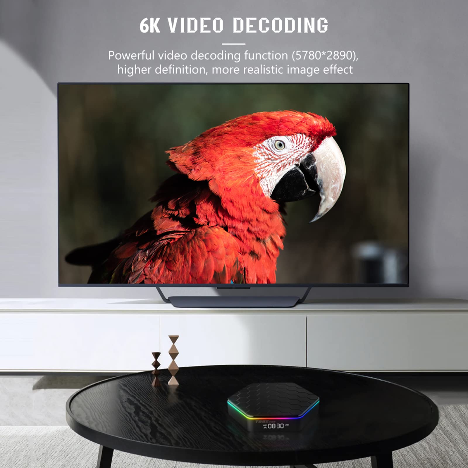 2023 Android TV Box 12.0, T95Z Plus Android Box 4GB 32GB H618 Quad Core Support WIFI6 Ethernet 100M 2.4/5G WiFi BT5.0 3D UHD 6K Decoding Smart TV Box Android with Mini Wireless Keyboard