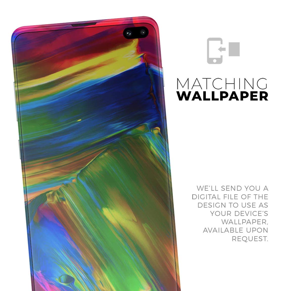 DesignSkinz Blurred Abstract Flow V29 Protective Vinyl Decal Wrap Skin Cover Compatible with The Samsung Galaxy S20 (Screen Trim & Back Glass Skin)