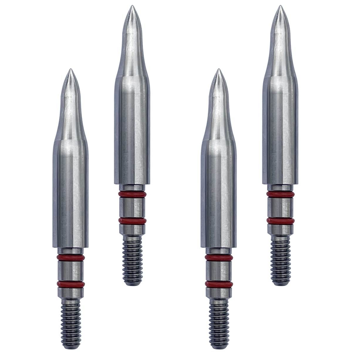 150Grains Archery Field Points Various OD 100/125/150/200 Grains Field Points Stainless Steel Archery Target Bullet Point Sharp Targethead Screw in Broadheads (1 Dozen 12 PCS) (9/32″150 Grains)