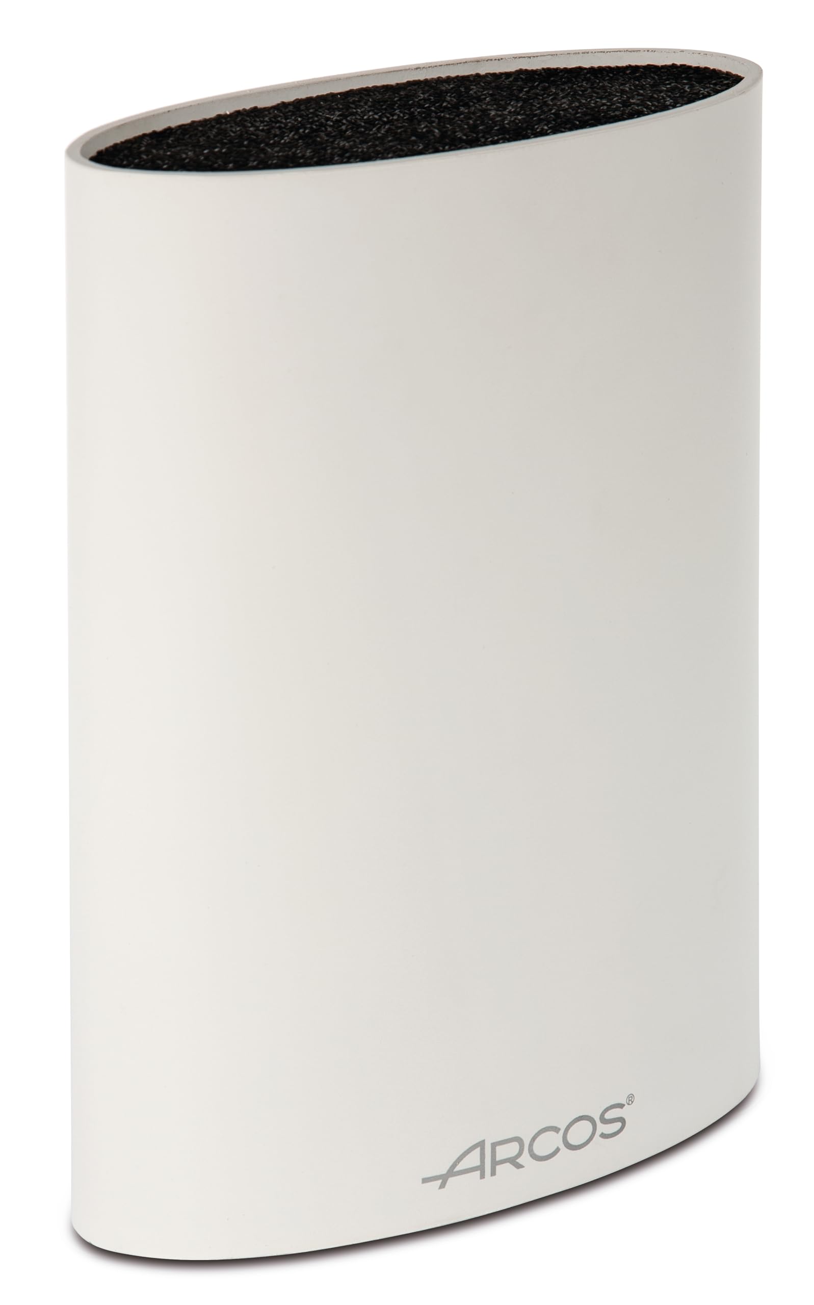 Arcos Universal Knife Block in Thermoplastic Elastomer. Knife Storage, Holds Knives up to 8'' Inch. White Color. Series Universal