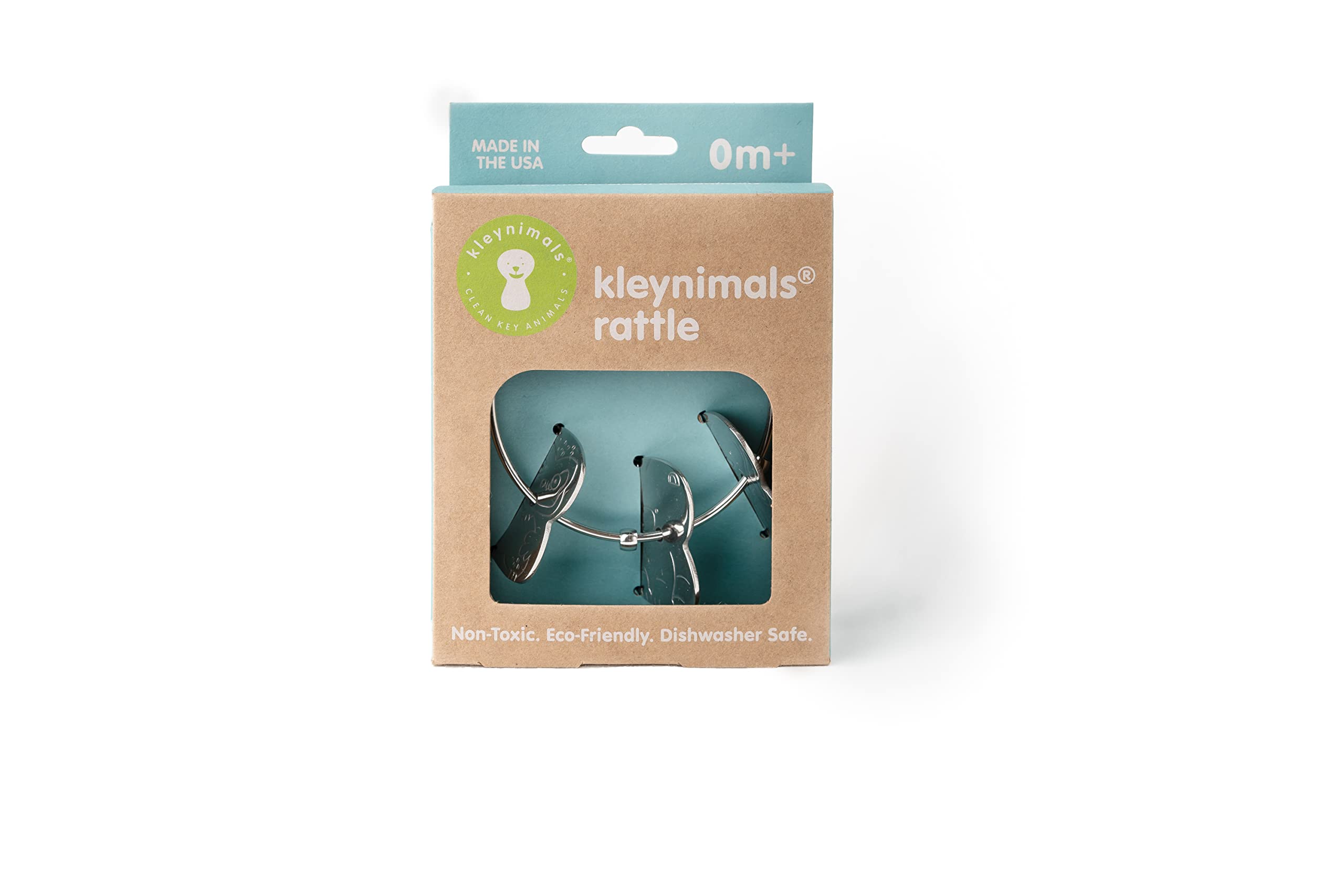 Arctic Friends Stainless Steel Rattle and Teether - Made in USA by Kleynimals