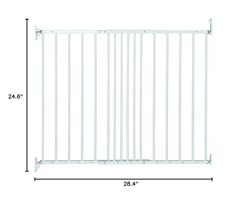 BabyDan MultiDan Metal Safety Gate, 24.6-42.2 inches, Adjustable, Wall-Mounted, Adjustable, Steel Construction, Made in Denmark
