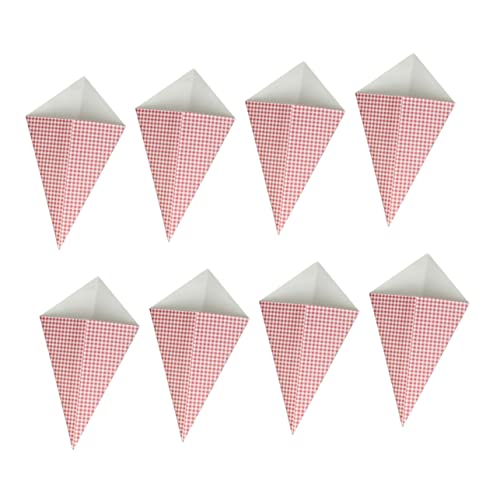 BESTOYARD 50pcs Popcorn Boxes Food Containers Snack Container Dessert Trays Popcorn Cone Boxes Open- Popcorn Box Food Cones Bag Popcorn Treat Box Paper Popcorn Boxes Party Popcorn Boxes Cup