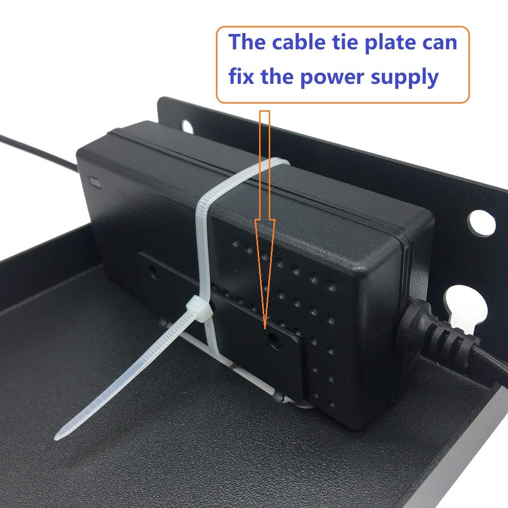 Jingchengmei Portable Electronic Device Mount, Black, Wall Mount Bracket, Compatible with PTZ Cameras, Loading Weight Capacity: 8 Pounds