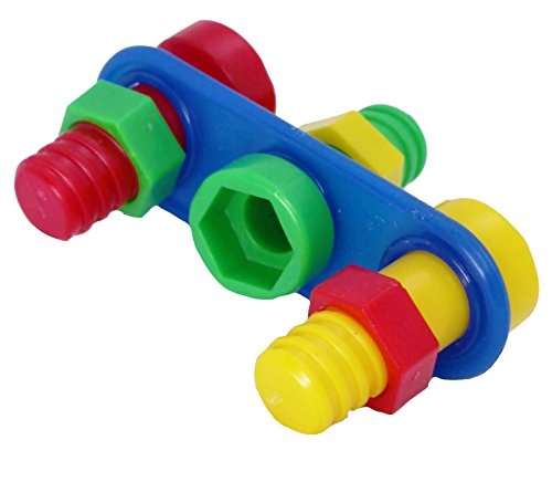 Bonka Bird Toys 01081 Screw IT! Foot Talon Toy Conure Amazon Macaw African Grey
