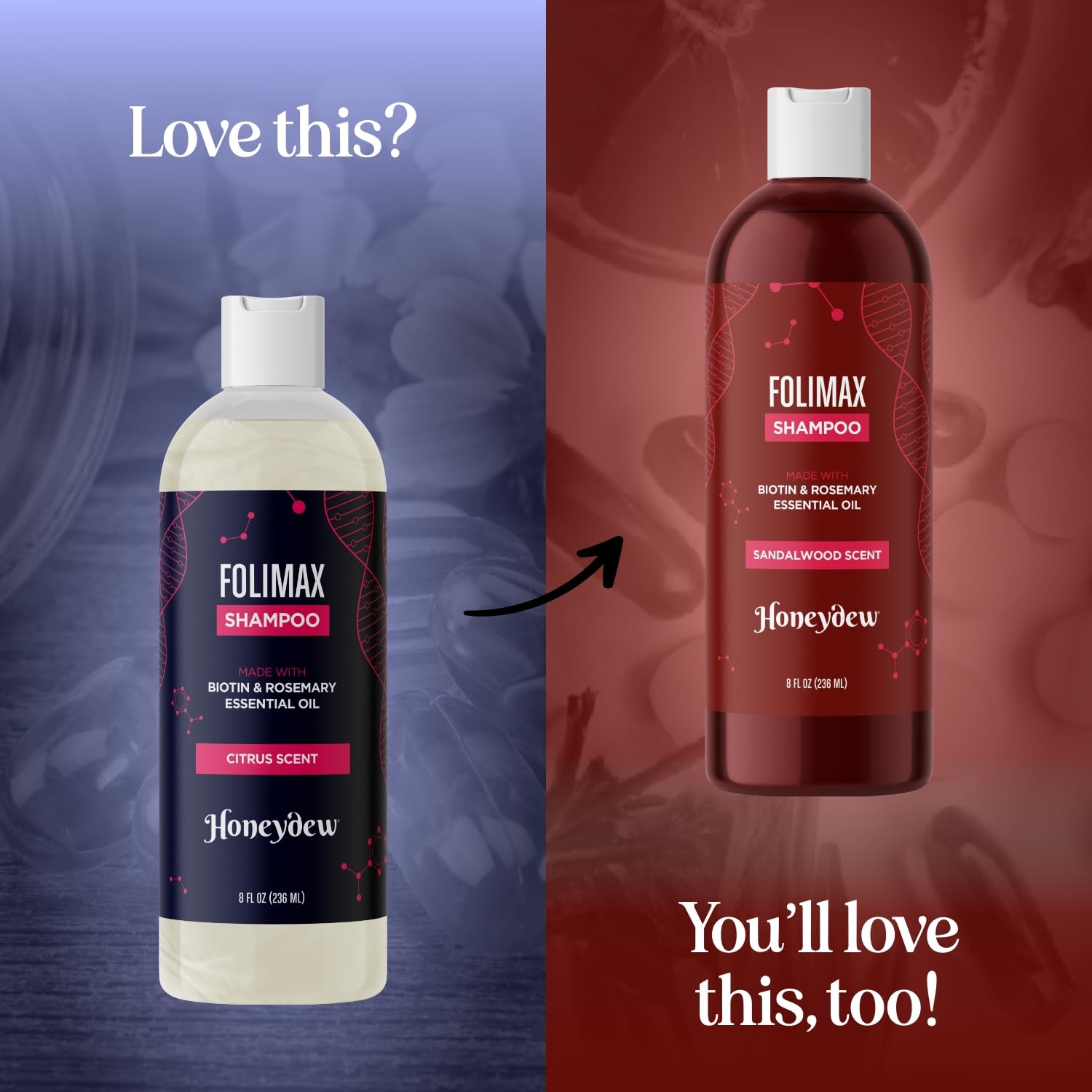 Biotin and Rosemary Shampoo for Thinning Hair - Sulfate Free Biotin Shampoo for Men with Hair Thickening Essential Oils - Deep Cleansing Volumizing Shampoo for Thin Hair with Zinc and Tea Tree Oil
