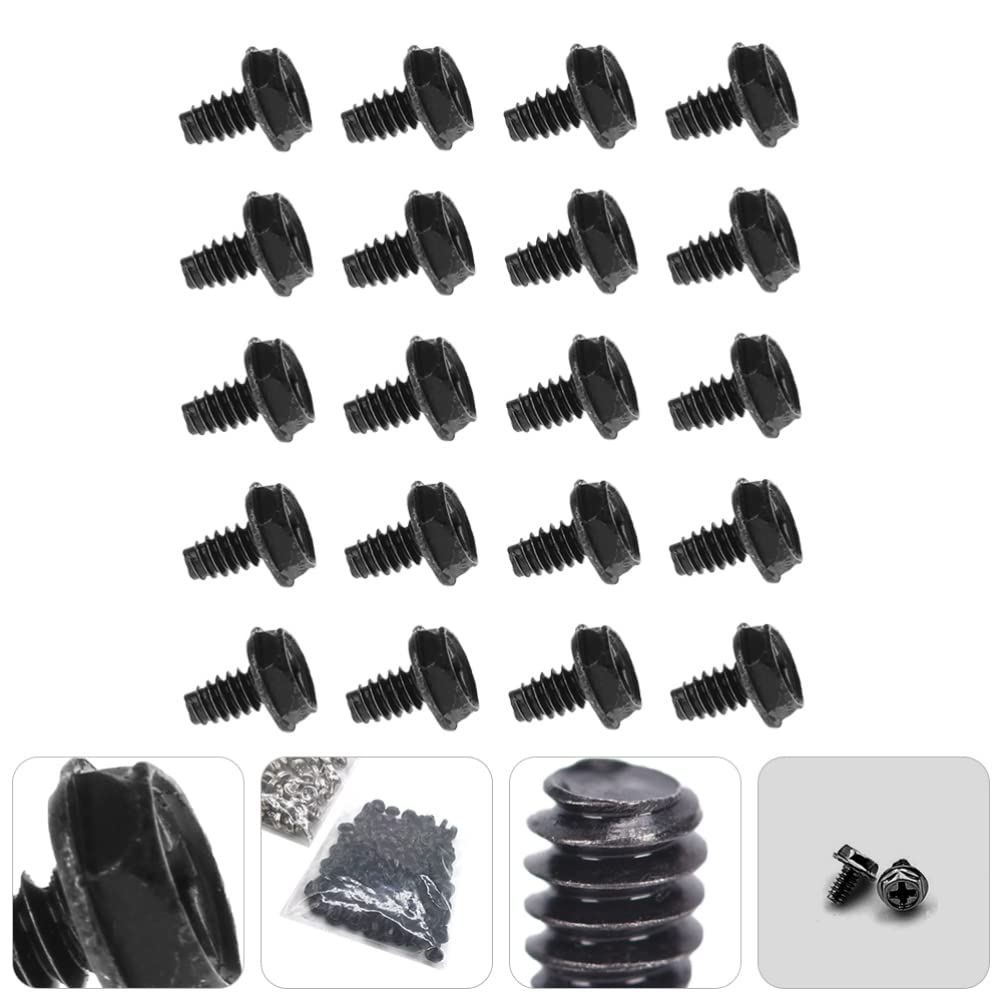 300 Pcs Pci Screw Computer Accessory Pci Slot Screw Fastener for Repairing Screw for Power Supply Round Head Replacement Screw Computer Case Fastener Computer Part Computer Supply