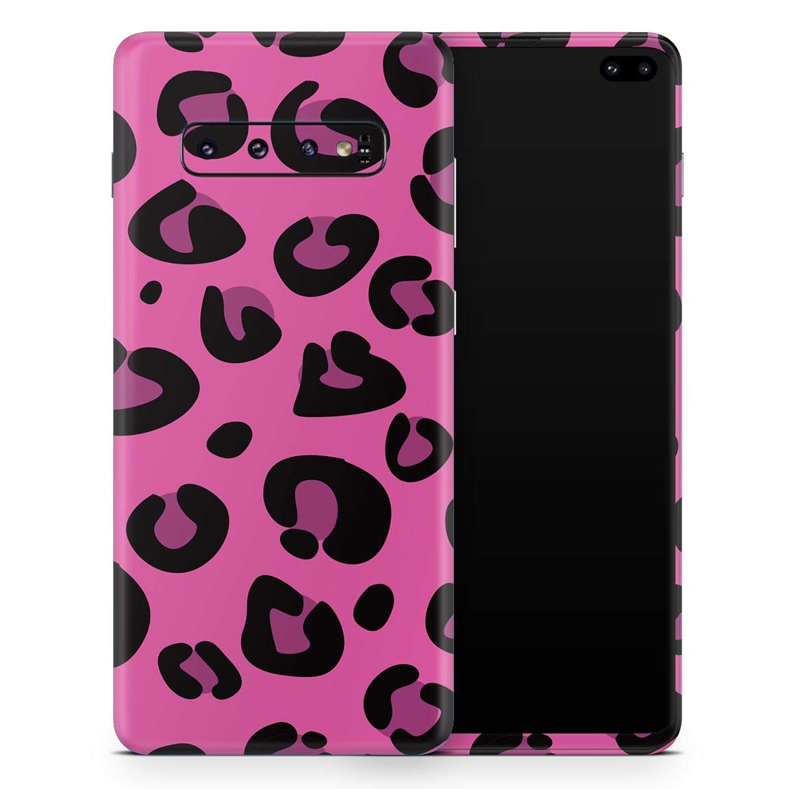 DesignSkinz Pink Vector Cheetah Print Protective Vinyl Decal Wrap Skin Cover Compatible with The Samsung Galaxy S20 (Screen Trim & Back Glass Skin)