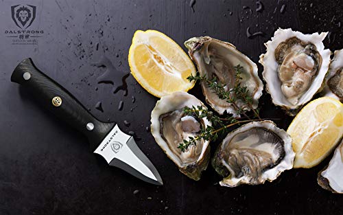 Dalstrong Professional Oyster, Clam and Shellfish Shucking Knife - 3.5 inch - Shogun Series Elite - Japanese AUS-10V Super Steel - G10 Handle - Kitchen Knife - Sheath Included
