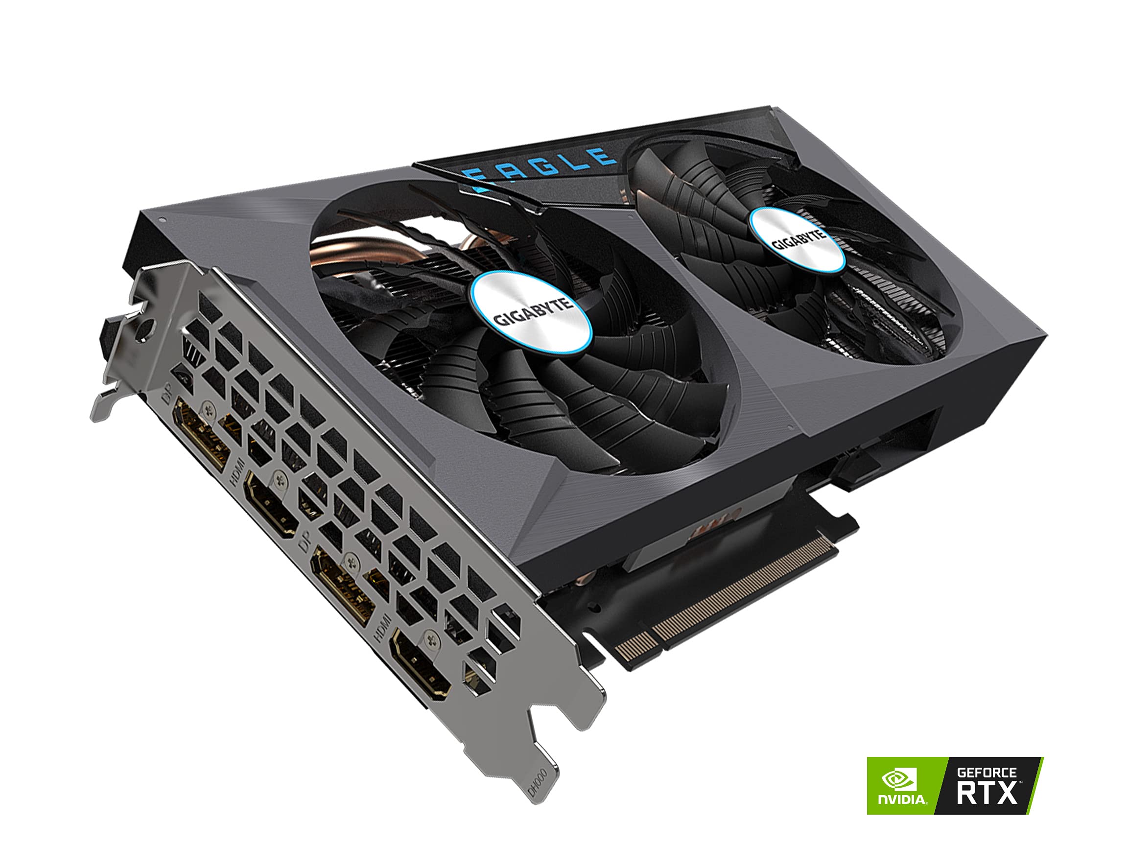 GIGABYTE GeForce RTX 3060 Eagle OC 12G (REV2.0) Graphics Card, 2X WINDFORCE Fans, 12GB 192-bit GDDR6, GV-N3060EAGLE OC-12GD Video Card