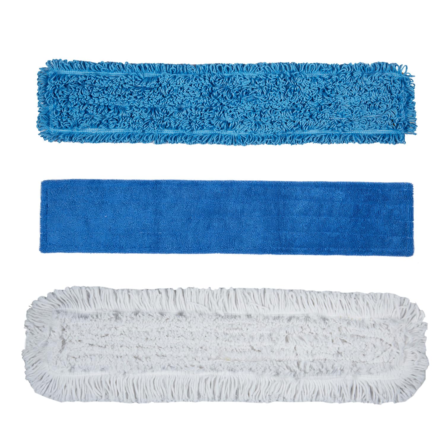 36" Microfiber Mop Pads ,3 Types of Commercial Dust Mop Head Replacement Use for Multi-Surface Floors