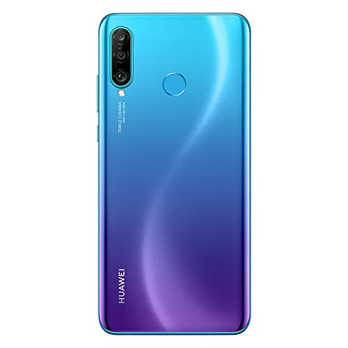 HUAWEI P30 Lite New Edition Marie-L21BX Dual-SIM 256GB (GSM Only | No CDMA) Factory Unlocked 4G/LTE Smartphone (Peacock Blue) - International Version