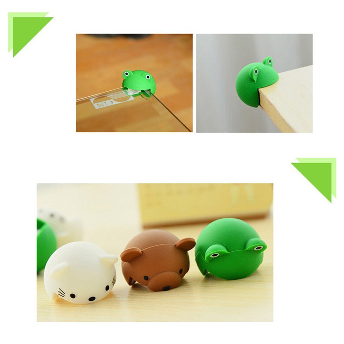 Corner Guards Edge Bumpers Ball Shape Baby Child Safety Proof Furniture Table Protector 4 Pieces (Cat)