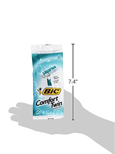Bic Comfort Twin Shavers for Men, with Aloe, 2 ct