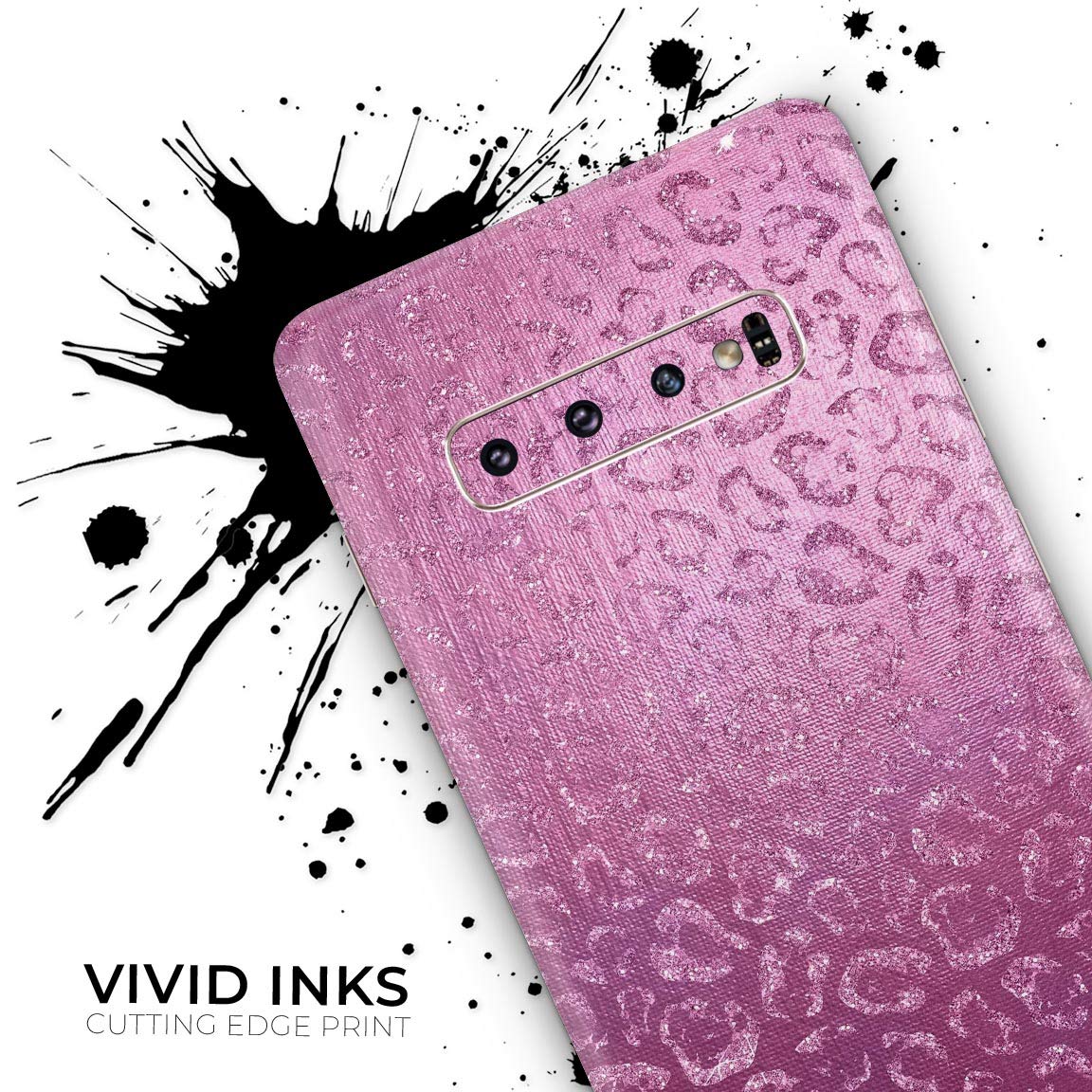 DesignSkinz Glamorous Pink Cheetah Print Protective Vinyl Decal Wrap Skin Cover Compatible with The Samsung Galaxy S20 (Screen Trim & Back Glass Skin)