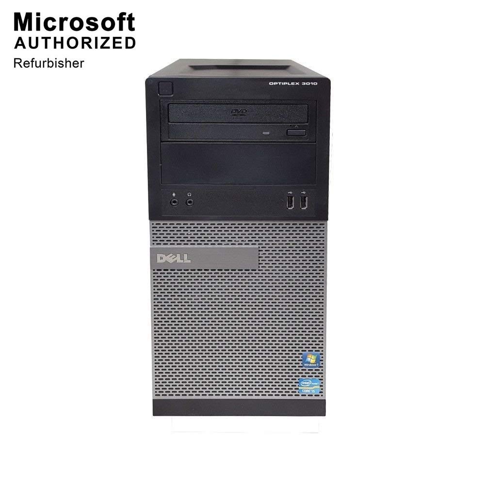 Dell OptiPlex 3010 MT Desktop PC - Intel Core i3-3210 3.2GHz, 8GB, 500GB HDD, DVDRW, Windows 10 Professional (Renewed)