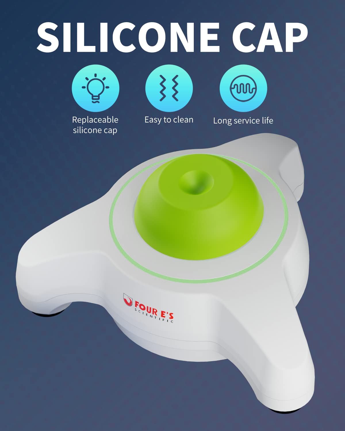 Mini Vortex Mixer with Extra Interchangeable Silicone Cap, Lab Vortex Shaker with Touch Function, 5600rpm, 6mm Orbital Diameter, for Acylic Paints, Nail Polish, Test Tubes, Green