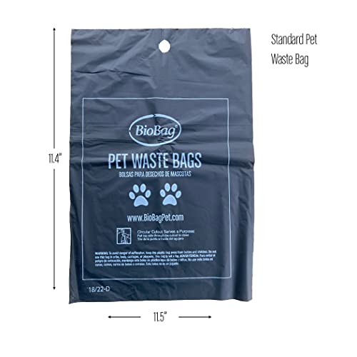 BioBag Premium Pet Waste Bags, Standard Size, 200 Count, Great For All Dog Breeds, Fits in Standard Park Dispensers