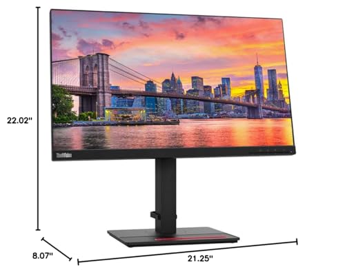 Lenovo ThinkVision T24i 23.8in 1920 x 1080 FHD IPS WLED-Backlit LCD Raven Black Monitor Bundle with HDMI, VGA, DisplayPort, USB Hub, Gel Mouse Pad, and MK270 Wireless Keyboard and Mouse Combo