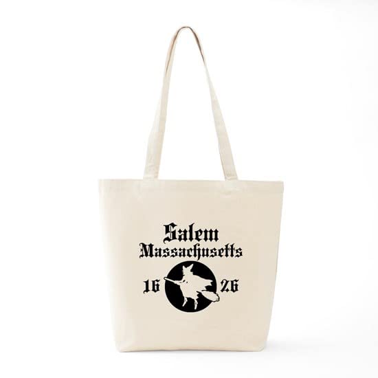 CafePress Salem Massachusetts Tote Bag Natural Canvas Tote Bag, Reusable Shopping Bag