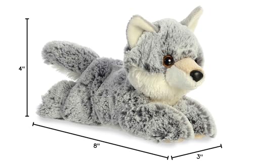 Aurora® Adorable Mini Flopsie™ Winter Wolf™ Stuffed Animal - Playful Ease - Timeless Companions - Gray 8 Inches