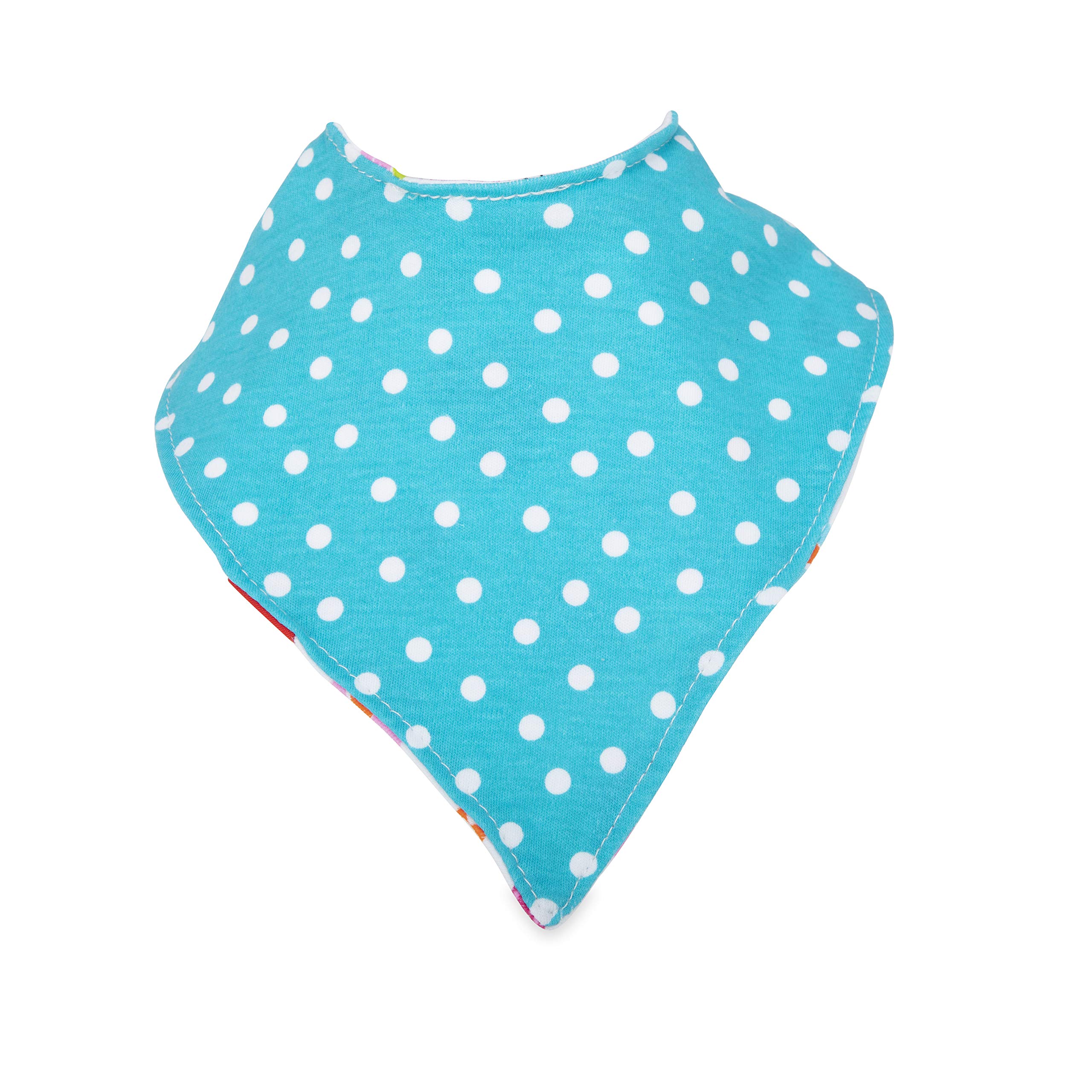 Nuby 2-pk Dribble Catcher Bandana bibs, Super Absorbent Drool Bib with Soft Comfort Neckline, Girl