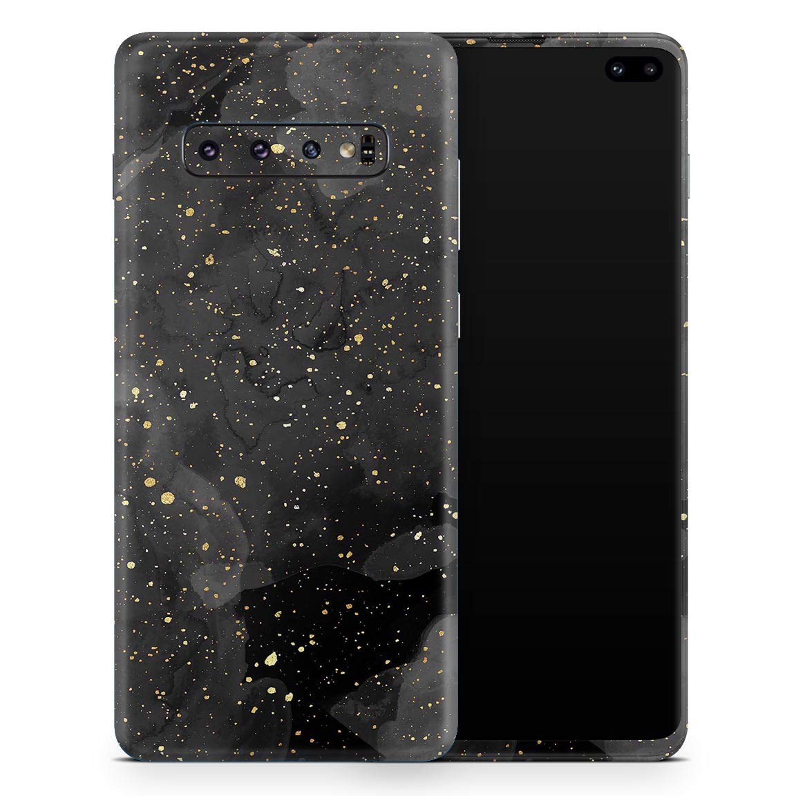 DesignSkinz Karamfila Watercolor & Gold V10 Protective Vinyl Decal Wrap Skin Cover Compatible with The Samsung Galaxy S20 (Screen Trim & Back Glass Skin)