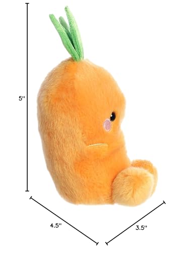 Aurora® Adorable Palm Pals™ Cheerful Carrot™ Stuffed Animal - Pocket-Sized Play - Collectable Fun - Orange 5 Inches