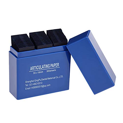 EDTara Dental Articulating Paper Strips Dental Lab Products Tool Oral Teeth Care Material 300 Sheet/Box Blue