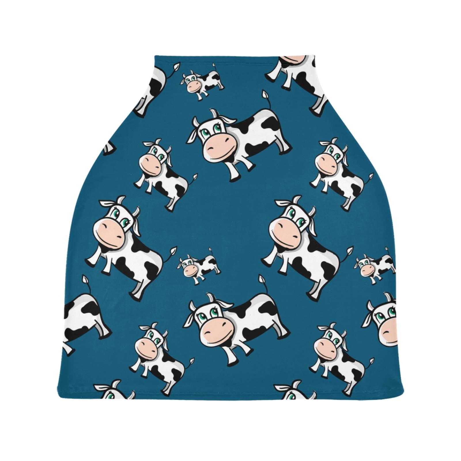 Nursing Cover Breastfeeding Scarf Cute Cow Print - Baby Car Seat Covers, Stroller Cover, Carseat Canopy (0br2b1)
