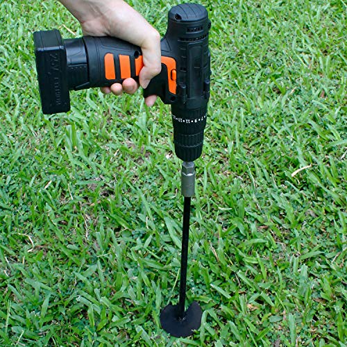 Jayzod Earth Ground Anchor 15 Inch Heavy Duty Earth Anchors Shelters, Canopies,Tents,Swing Sets,Trampoline,4 Pack,Adapter not Included