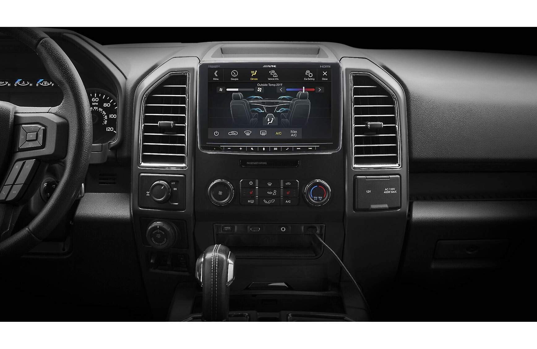 Alpine Halo9 iLX-F409 Digital Multimedia Receiver a 9" Touchscreen That Fits in a DIN Dash Opening