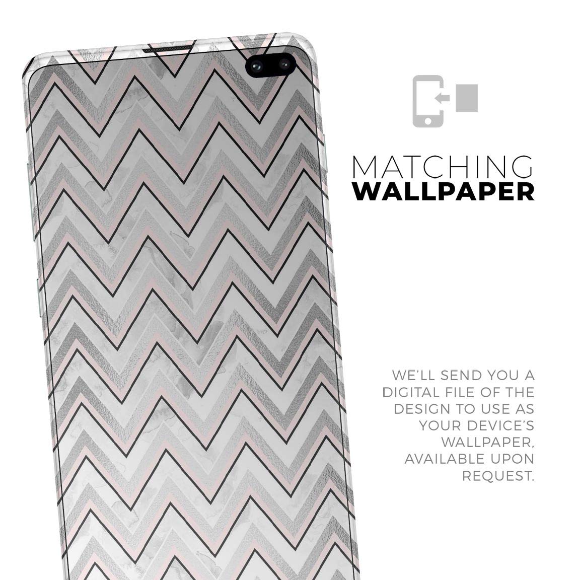 DesignSkinz Karamfila Silver & Pink Marble V2 Protective Vinyl Decal Wrap Skin Cover Compatible with The Samsung Galaxy S20 (Screen Trim & Back Glass Skin)