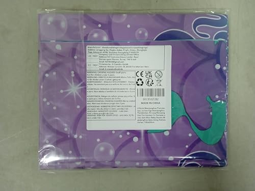 4 Pcs Mermaid Tablecloths, Rectangular Mermaid Table Covers, Disposable Mermaid Table Cloths for Parties Under the Sea Baby Shower Mermaid Birthday Decorations Mermaid Party Supplies, 51x86 Inch