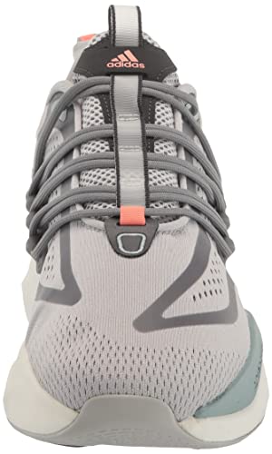 adidas Men's Alphaboost V1 Running Shoe, Grey/Coral Fusion/Magic Grey, 9