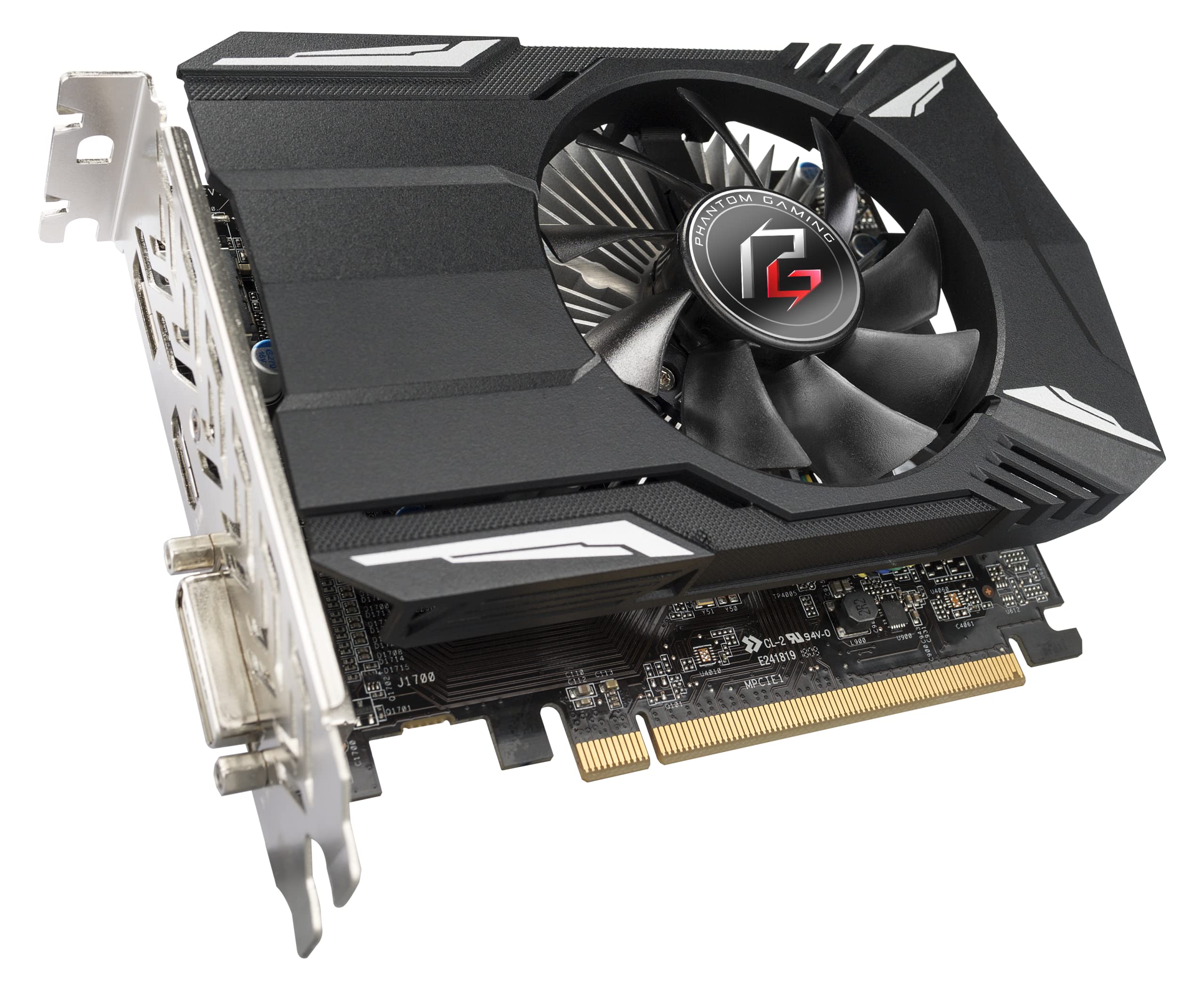 ASRock AMD Phantom Gaming Radeon RX 550 2G DisplayPort HDMI DVI GDDR5 128-bit 5120 x 2880 PCI Express x16 6000 MHz Graphics Card DirectX