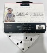 Bebe au Lait Oh So Soft Luxury Muslin Bandana Bib, 4-Layer Muslin Design, Stylish Pattern -Dottie