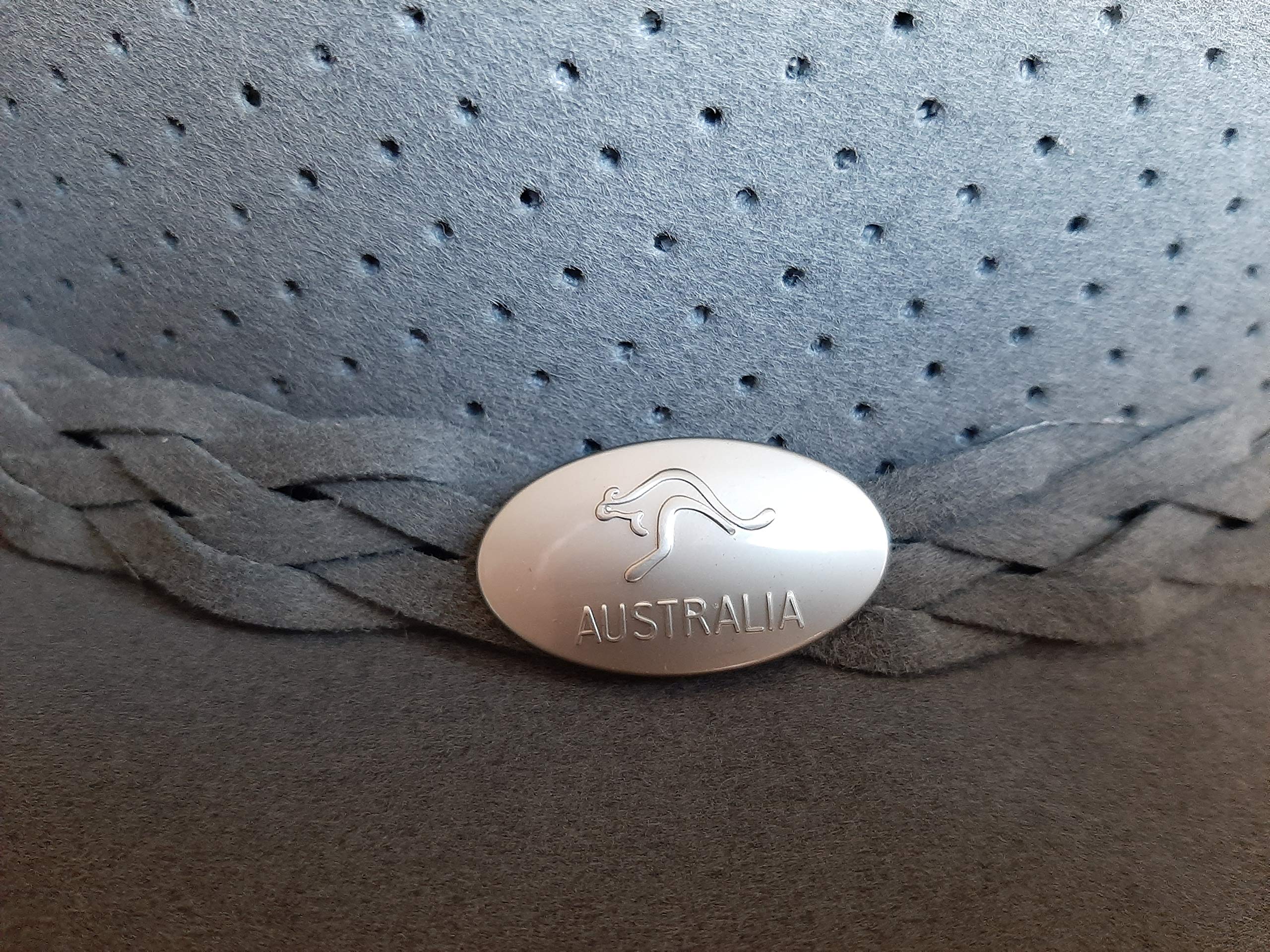 Aussie Chiller Outback Bushie – Perforated Hat for All Seasons/Made in Australia (Grey, Large)