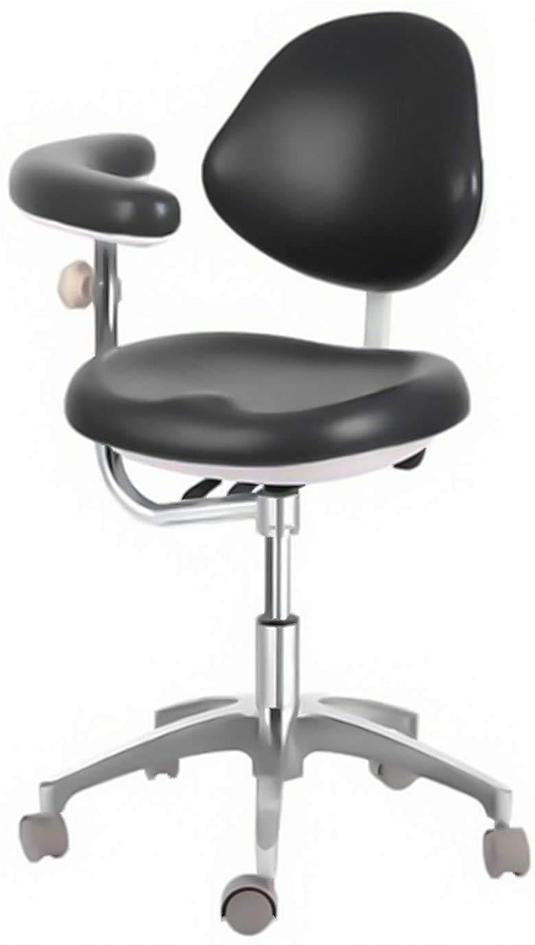 Assistant's Stool - Premium Dental Assistant's Stool, Black