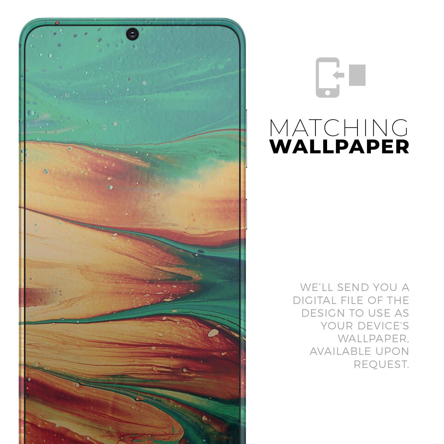 DesignSkinz Liquid Abstract Paint Remix V20 Protective Vinyl Decal Wrap Skin Cover Compatible with The Samsung Galaxy S20 (Screen Trim & Back Glass Skin)