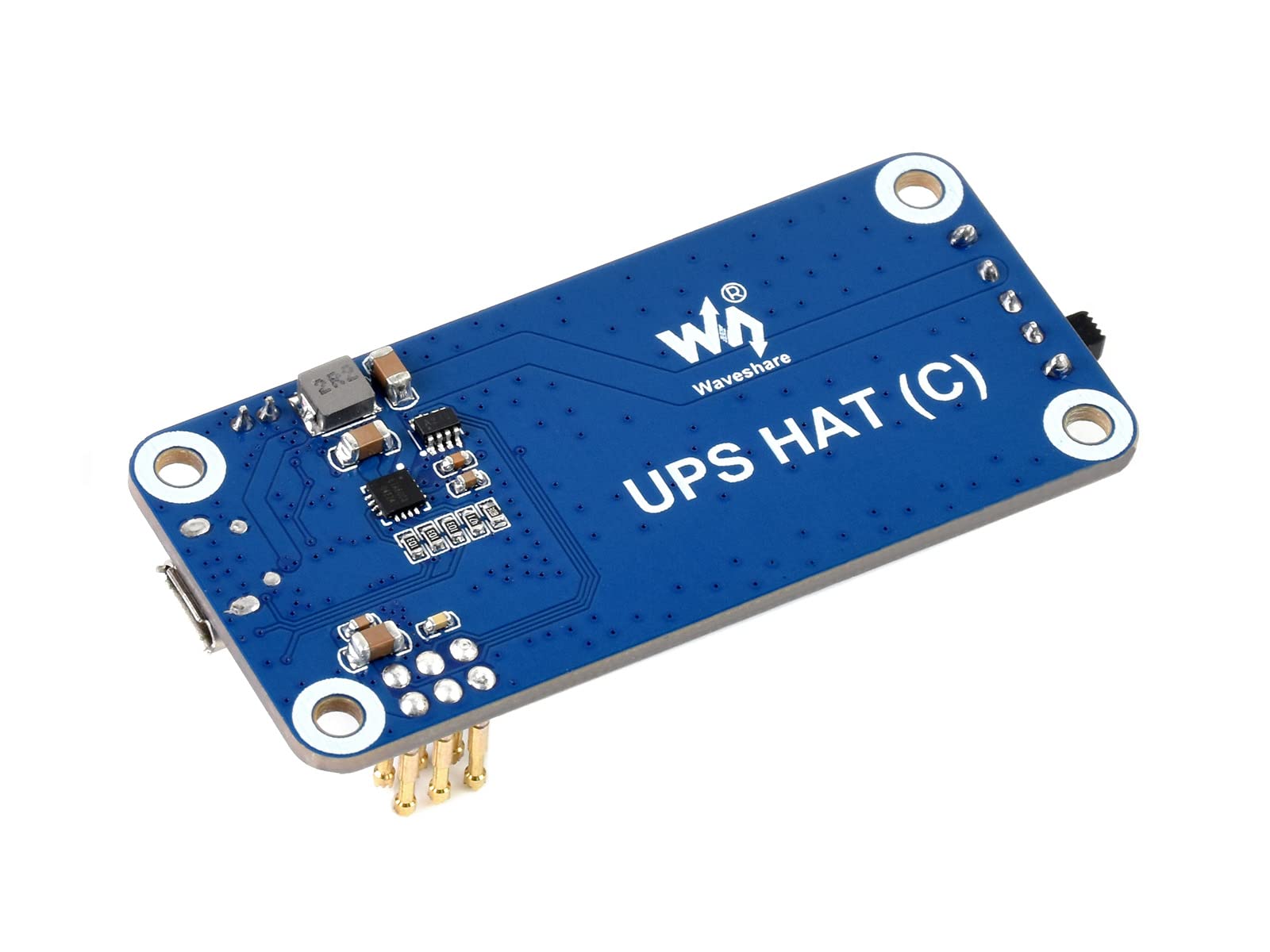 Waveshare UPS HAT (C), Compatible with Raspberry Pi Zero Series Board, 5V Uninterruptible Power Supply Module, Multi Battery Protection Circuits, Without Battery