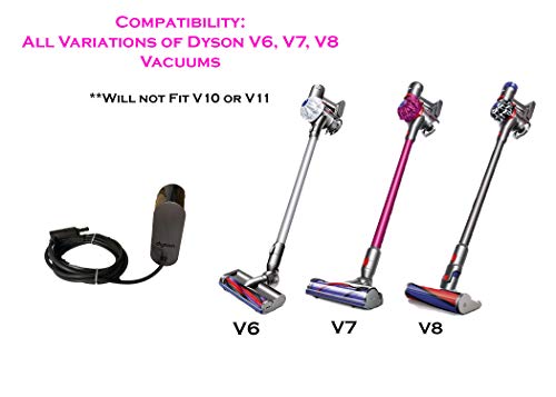 Dyson Genuine Cordless Vacuum Cleaner Charger, Power Supply Adapter fits All Rechargeable Models Including: V8 V7 V6 SV03 SV04 SV06 SV07 SV09 (Absolute, Animal, Slim, Fluffy & Motorhead)