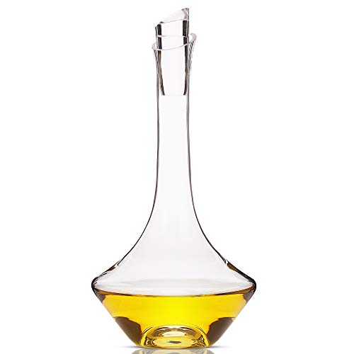 BTaT- Wine Decanter with Stopper, Hand Blown Crystal Glass, Wine Accessories, Wine Carafe, Wine Gift, Wine Aerator, Red Wine Decanter, Wine Air Aerator