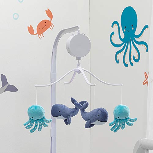 Bedtime Originals Musical Baby Crib Mobile, Whales Tale, Multicolor