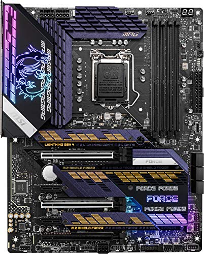 MPG MPG Z590 Gaming Force Gaming Motherboard (ATX, 11th/10th Gen Intel Core, LGA 1200 Socket, DDR4, PCIe 4, CFX, M.2 Slots, USB 3.2 Gen 2, DP/HDMI, Mystic Light RGB)