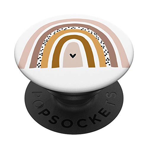 Rainbow Mama Teacher Gifts Good Vibes Pastel Boho Retro PopSockets PopGrip: Swappable Grip for Phones & Tablets